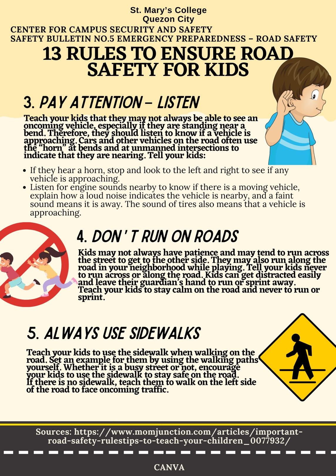 Road Safety for Kids | St. Mary's College Inc.