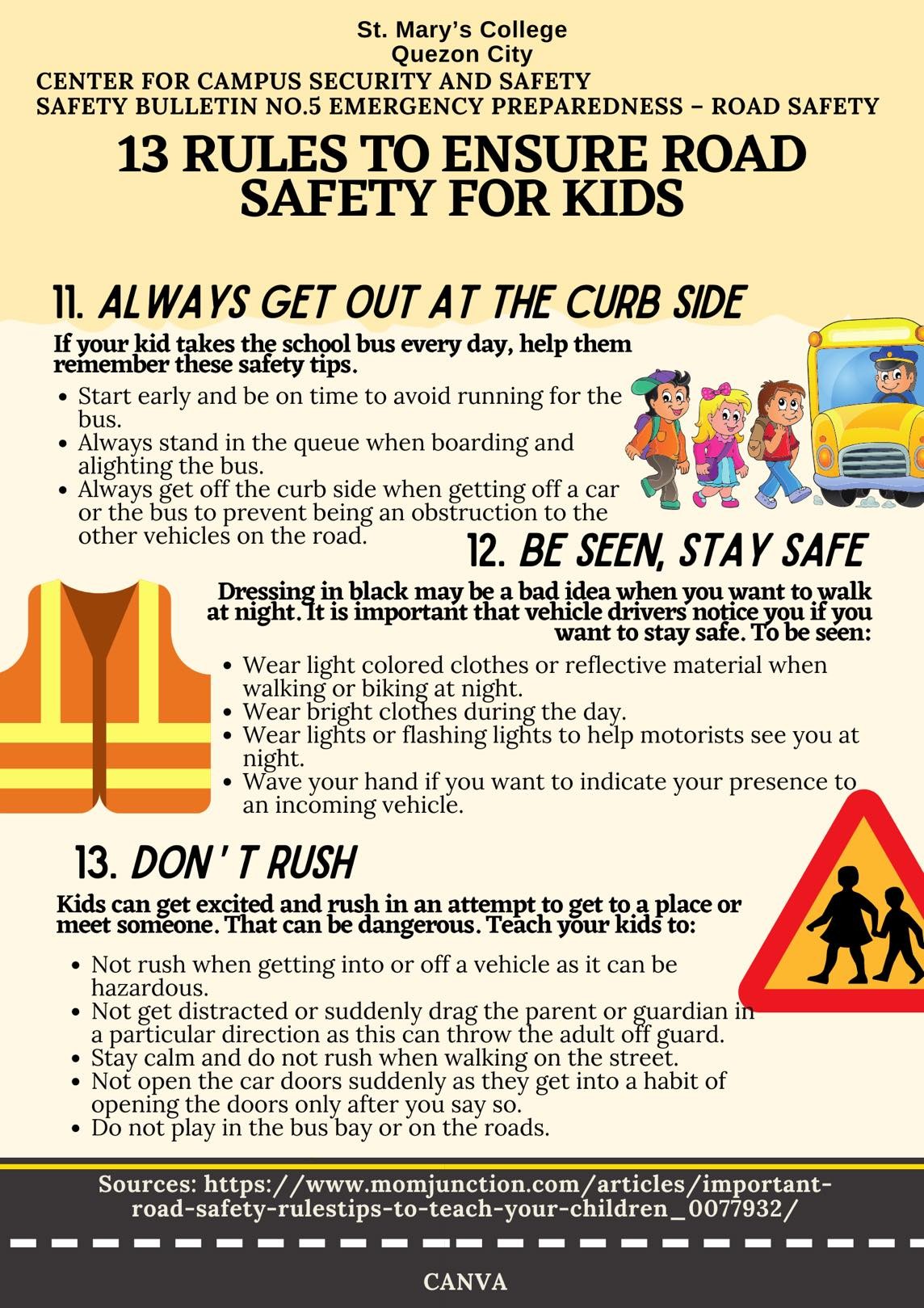 Road Safety for Kids | St. Mary's College Inc.