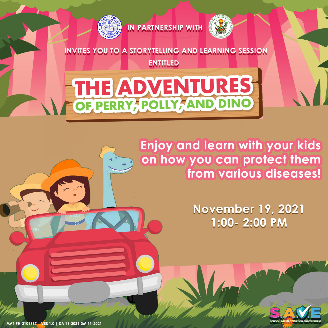 The Adventures of Perry, Polly and Dino | St. Mary's College Inc.